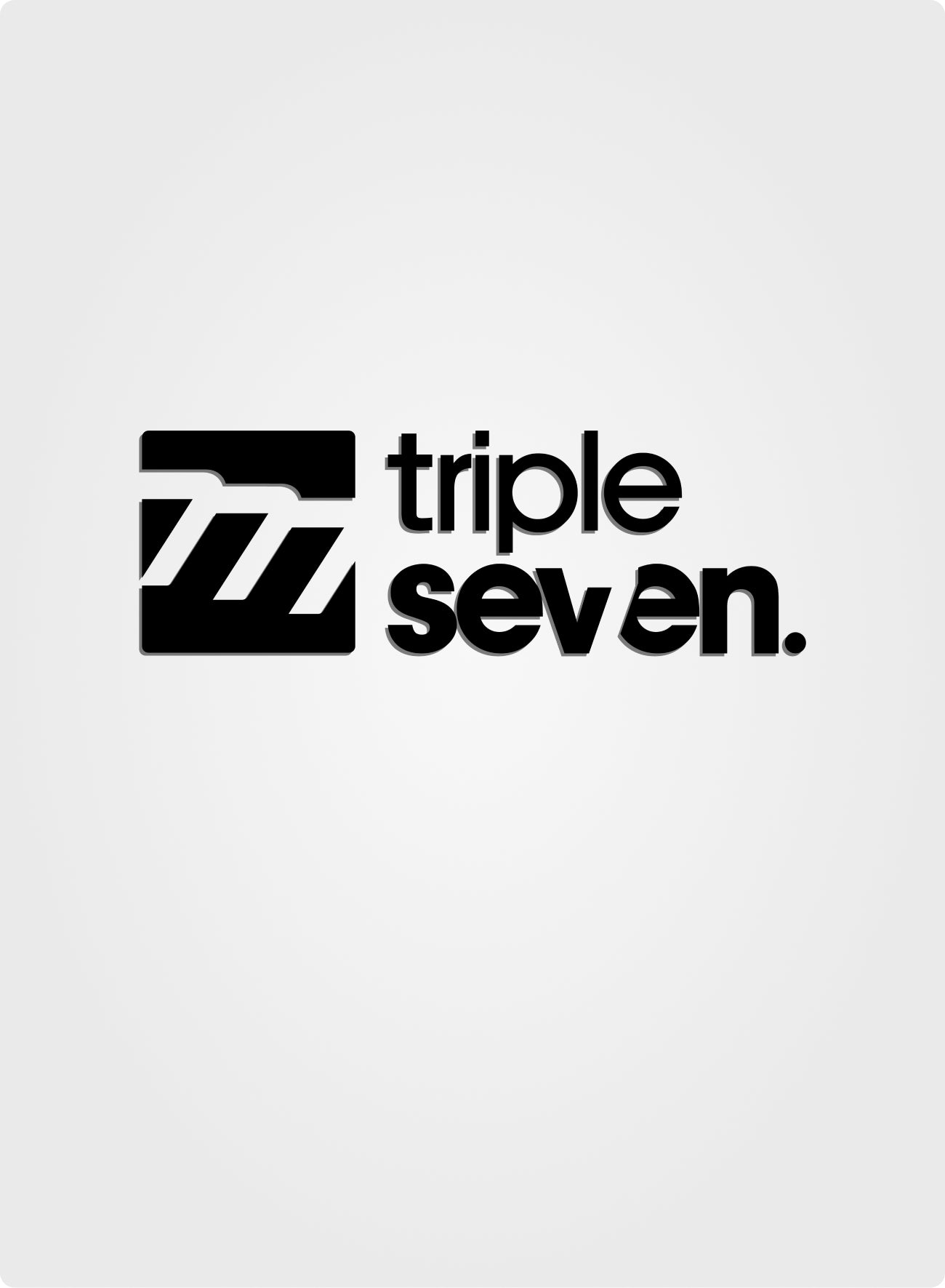 Die-Cut Vinyl Logo Decal – Triple Seven